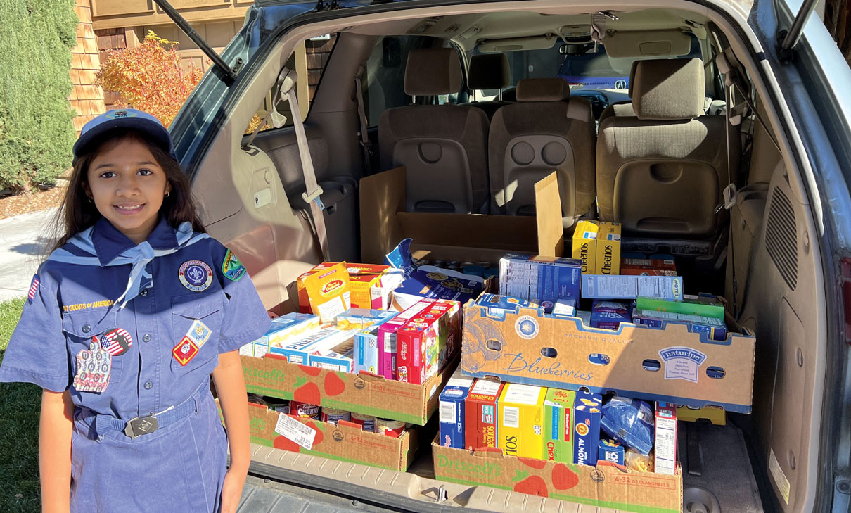 Scouts begin Scouting for Food drive - Press Banner | Scotts Valley, CA