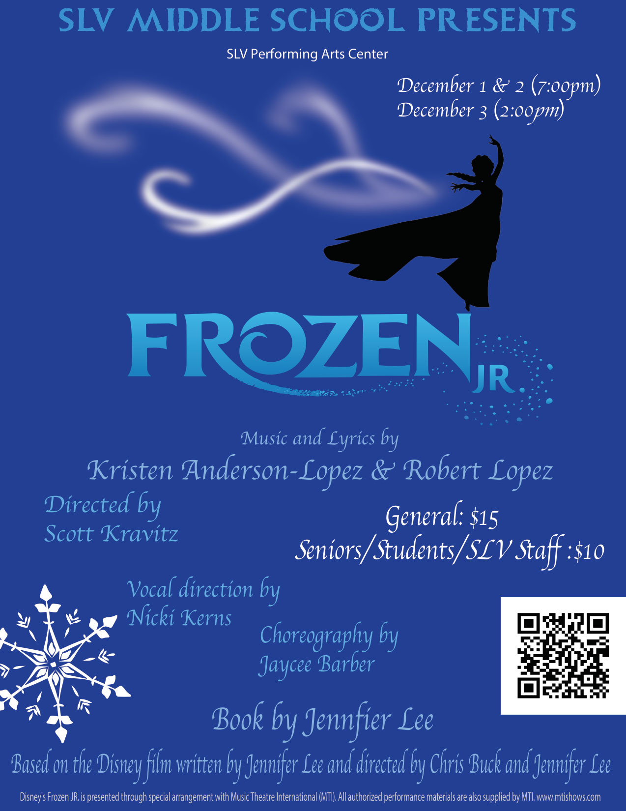 SLV Middle School presents ‘Frozen JR’ this weekend - Press Banner ...